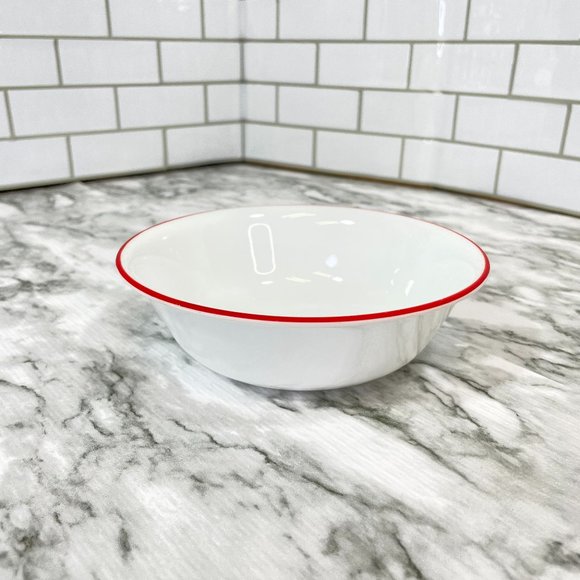 Corelle | Kitchen | Corelle Red Stripe Splendor Soupcereal Bowl 6 4 ...